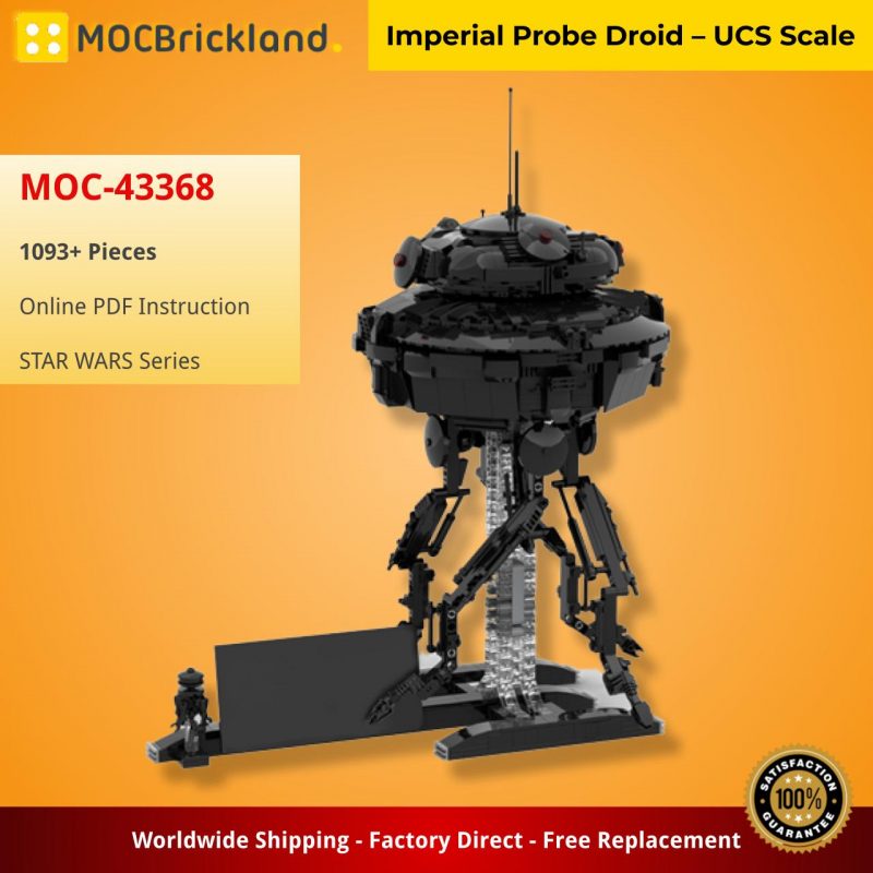 MOCBRICKLAND MOC-43368 Imperial Probe Droid – UCS Scale - MOULD KING ...