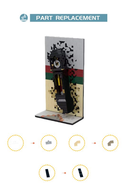 MOCBRICKLAND MOC-117928 Vecna Grandfather Clock from Stranger Things ...